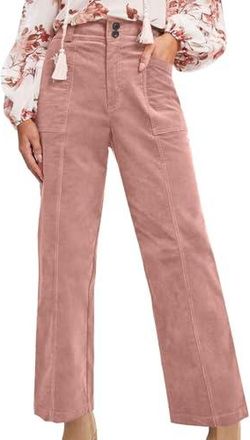 Generico Pantalon de sport pour femme taille haute pantalon d&eacute;contract&eacute; jambe large athl&eacute;tique pantalon avec poches &eacute;l&eacute;gant sport confortable pantalon de surv&ecirc;