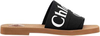 Chlo&eacute; Femme, Chaussures, Noir, Taille: 38 EU Woody Slides