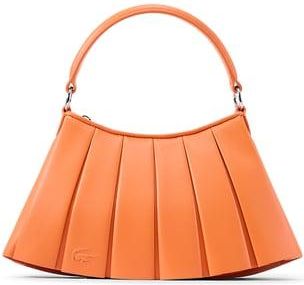 Lacoste Petit sac Lenglen pliss&eacute; en cuir
