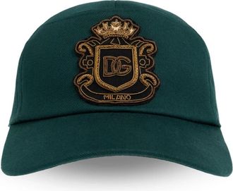 Dolce & Gabbana Baseballkappe aus Baumwollgabardine - - Accessories - Herren - Gr&uuml;n - 57 CM