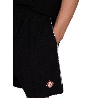 Casablanca Short textur&eacute; en tissu &eacute;ponge en coton m&eacute;lang&eacute;