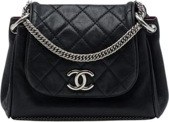 Chanel Sac bandouli&egrave;re vintage Pre-owned - Femme - Pre-owned - Noir - Taille: ONE Size