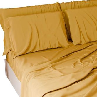 Petti Artigiani Italiani 3-teiliges Bettw&auml;sche-Set f&uuml;r Einzelbett, weich und atmungsaktiv, Bettw&auml;sche-Set mit Oberlaken, Spannbettlaken mit elastischen Ecken und 1 Kissenbezug