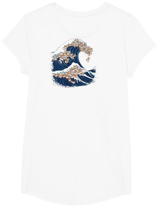 Huebucket The Great Wave of Shiba Inu Funny T-Shirt T-Shirt