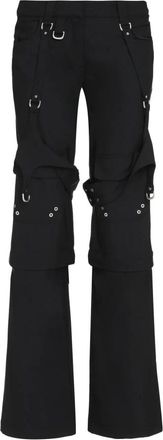 Off-white Pantalon Cargo &agrave; Boucles - Femme - Pantalons - Noir - Taille: 38 FR