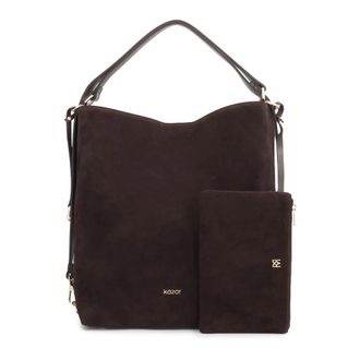 Kazar Jerriar Gro&szlig;e Beuteltasche aus Wildleder - - Bags - Damen - Braun - ONE SIZE