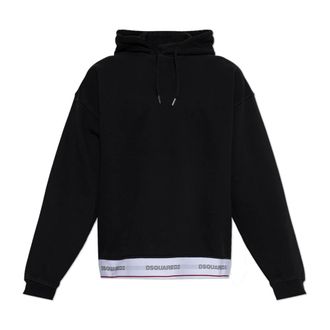 Dsquared2 Homme, Sweatshirts et sweats &agrave; capuche, Noir, Taille: M Sweat &agrave; capuche