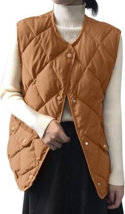 Generic Vestes dautomne et dhiver pour femmes, veste courte, &agrave; carreaux, mode 2026, jaune, XXL