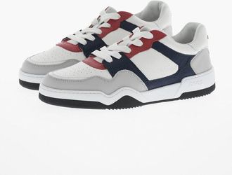 Dsquared2 Hammered Leather Low-Top Sneakers SPIKER size 40