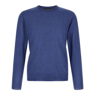 Zanone Homme, Pulls, Bleu, Taille: 2XL Giro Crew Neck Jersey