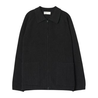 Universal Works Zip Cardigan - - Knitwear - Herren - Schwarzk - L