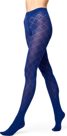 Merry Style Damen blickdichte Strumpfhose MS 328 60 DEN(Cobalt, XL (44-48))