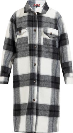 Mymo Kaminsims Damen schwarz-wollweiß