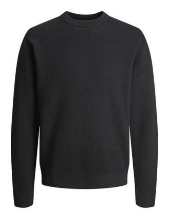 Jack & Jones Jprblamilano Stitch Knit Crew Neck Pull en Tricot, Black Beauty, XL Homme