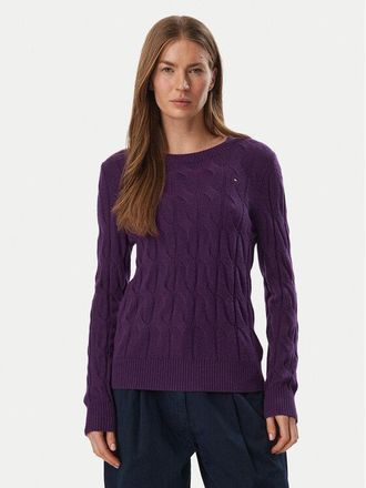 Tommy Hilfiger Pullover WW0WW43586 Violett Regular Fit