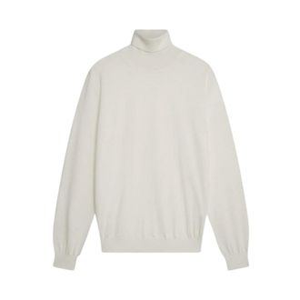 Ferrante Col roul&eacute; jauge 12 - Homme - Pulls - Blanc - Taille: 2XL
