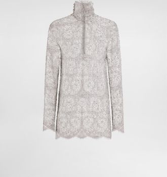 Dolce & Gabbana Chantilly Lace Blouse - Frau Blusen Und Tops Multicolor 40