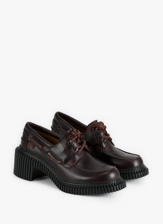 Camper Mocassins crant&eacute;s en cuir