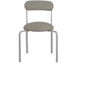 Gabrielle Paris Chaise en laine et acier chrom&eacute; Violette Gabrielle Paris
