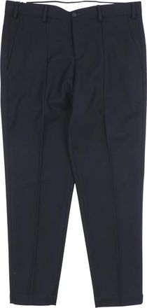 Pantaloni Torino Homme, Pantalons, Bleu, Taille: W33 Chinos &agrave; ourlet &agrave; revers