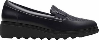 Clarks Femme Sharon Pace, Cuir Bleu Marine, 40 EU