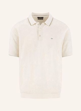 Fynch-Hatton Fynch-Hatton Strick-Poloshirt weiss