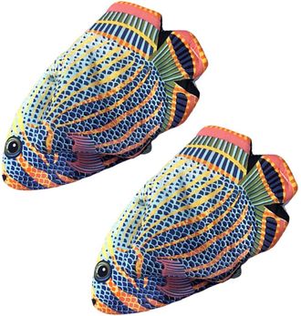 FOMIYES 2 St&uuml;ck Kleiner Ofenhandschuhe Hitzebest&auml;ndig mit Rutschfestem Griff Fleckenabweisende K&uuml;chenhandschuhe zum Backen und Grillen Praktische Topflappen f