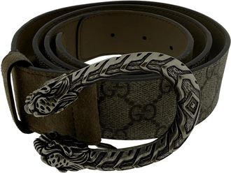 Gucci G&uuml;rtel - Gucci Dionysus GG Supreme Belt Beige 95cm / very g - Gr. ONE SIZE - in Beige - f&uuml;r Damen