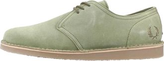 Fred Perry Homme, Chaussures, Vert, Taille: 43 EU Laced Chaussures