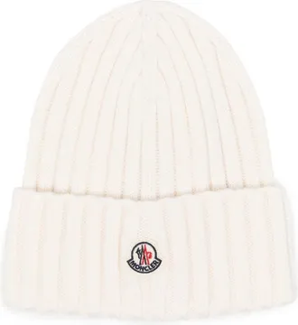 Moncler Ribbed-knit Wool Beanie Hat