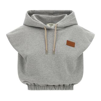 Fendi Damen, Sweatshirts & Hoodies, Grau, XSGr&ouml;&szlig;e
