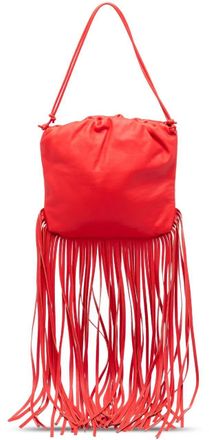 Bottega Veneta Hobo Bags - Nappa The Fringe Pouch - Gr. unisize - in Rot - f&uuml;r Damen