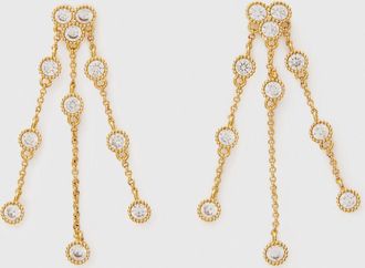 Maje Boucles DOreilles En Laiton Dor&eacute; - Dore - Maje