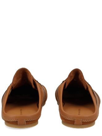 Dries Van Noten Suede Leather Sneaker Mule - Brown