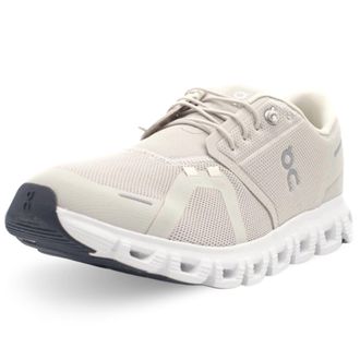 On Cloud 6 Sneaker f&uuml;r Herren, Perle/Wei&szlig;, 42.5 EU