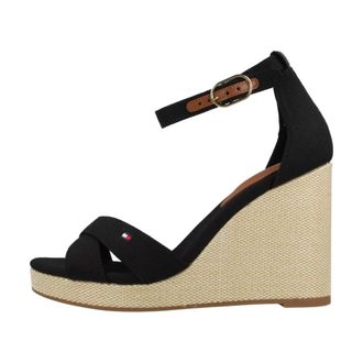 Tommy Hilfiger Femme, Chaussures, Noir, Taille: 40 EU Compens&eacute;es hautes espadrilles