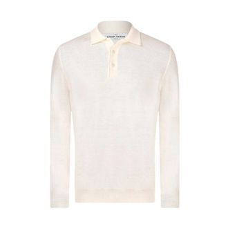 La Fileria Polo aus Schurwolle - - Tops - Herren - Wei&szlig; - 3XL
