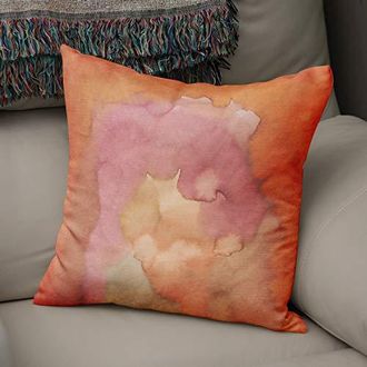 Bonamaison Le Jardin du Lin Kissen Zierkissenbezug Kissenbezug, Aquarell-Thema Dekoration, Für Zuhause Autos Büro Sofa Wohnzimmer Couch Schlafzimmer Dekor, 43x43