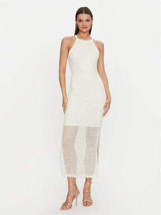 Guess Sommerkleid W4YK50 Z37G0 &Eacute;cru Regular Fit