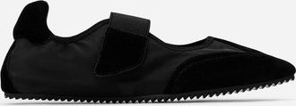Arket Mary Jane Aus Veloursleder Und Nylon -Schwarz