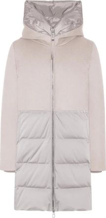 Duno Femme, Manteaux, Beige, Taille: 42 FR Manteau dHiver Beige Matelassé