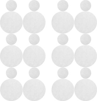 Garneck 30 St&uuml;ck Filz Geschirrschoner Rund 5 10,5 Topf und Pfannenteiler aus Filz Wei&szlig; Tischset f&uuml;r Geschirr und Plattenschutz Wiederverwendbar f&uuml;r K&uuml;che Lage