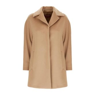 Max Mara Belize 006 Single-Breasted Coat - - Coats - Damen - Braun - 3XS