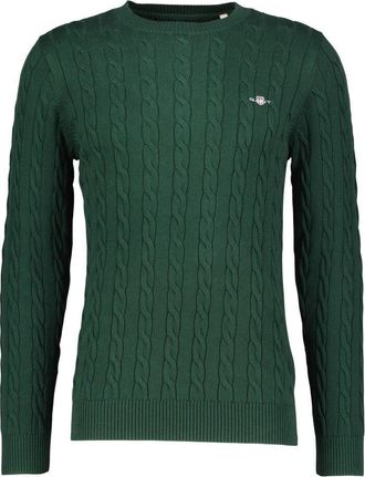 GANT Herren Strickpullover aus Baumwolle COTTON CABLE C-NECK
