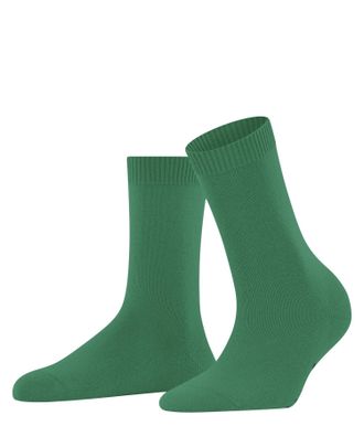 Falke Damen Cosy Wool W So Wolle Kaschmir einfarbig Socken, Grün Tourmaline 7618, 35-38