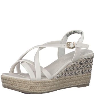 Marco Tozzi Damen Keilsandale, Keilabsatz, weiches FEEL ME Fußbett, ideal für Business und Freizeit