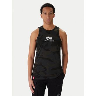 Alpha Industries Alpha Industries Tank-Top Basci Camo 126566C Grau Regular Fit