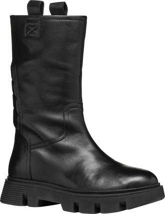 Geox Damen D VILDE E Fashion Boot, Black, 37.5 EU