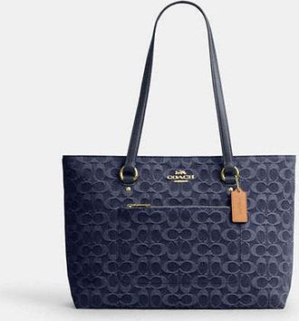 Coach Station Tote Bag Aus Signature-Denim