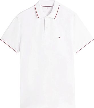 Tommy Hilfiger Homme, Tops, Blanc, Taille: 2XL Polo Performance en Jersey Coupe Standard